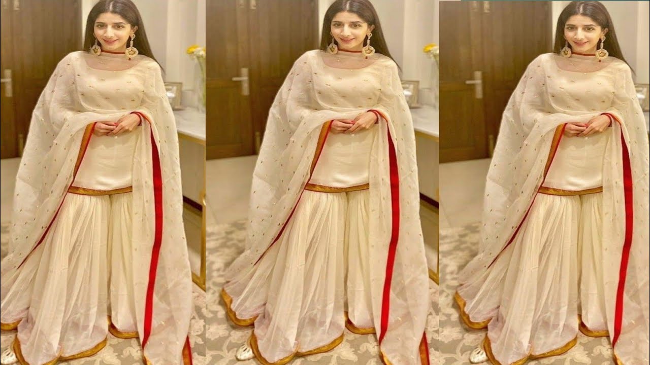 Traditional Garara suit party wear mehendi Ubton ceremony wedding ...