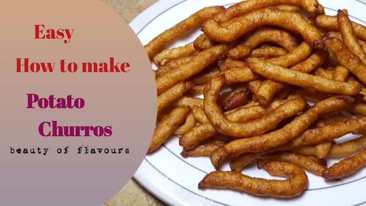 Crispy potato churros recipe | super crispy churros shape potato sticks ...
