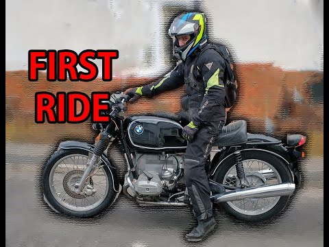 First Propper on The BMW R80/7 1978 ex Police Bike - YouTube