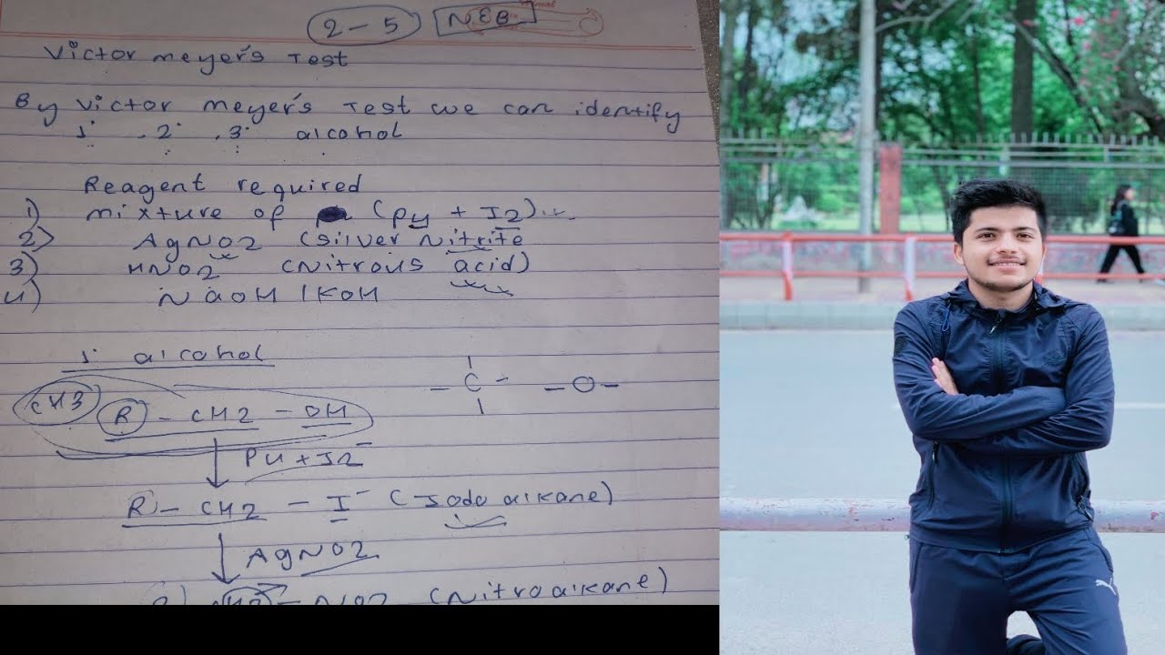 Victor Meyer's Reaction Class 12 ️🥰. Important question for NEB. # ...