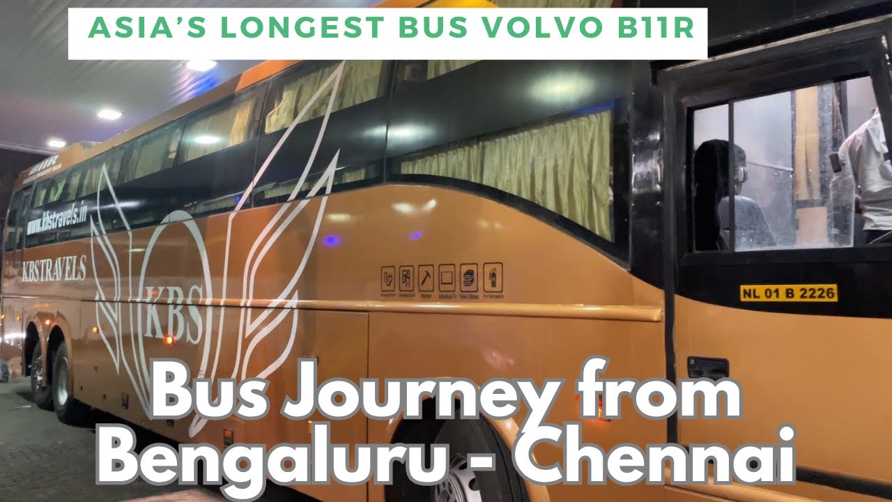 Travelling in Volvo B11R Longest Bus in Asia | Bus Journey from ...