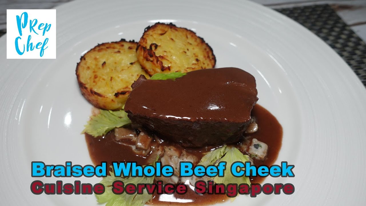 Braised Whole Beef Cheek (sous-vide) | Prep Chef | Cuisine Service ...