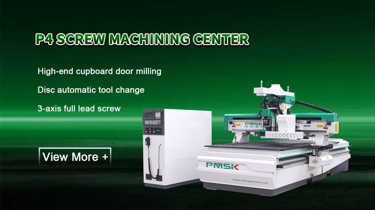 P4 high-precision screw wood router center with automatic tool change ...
