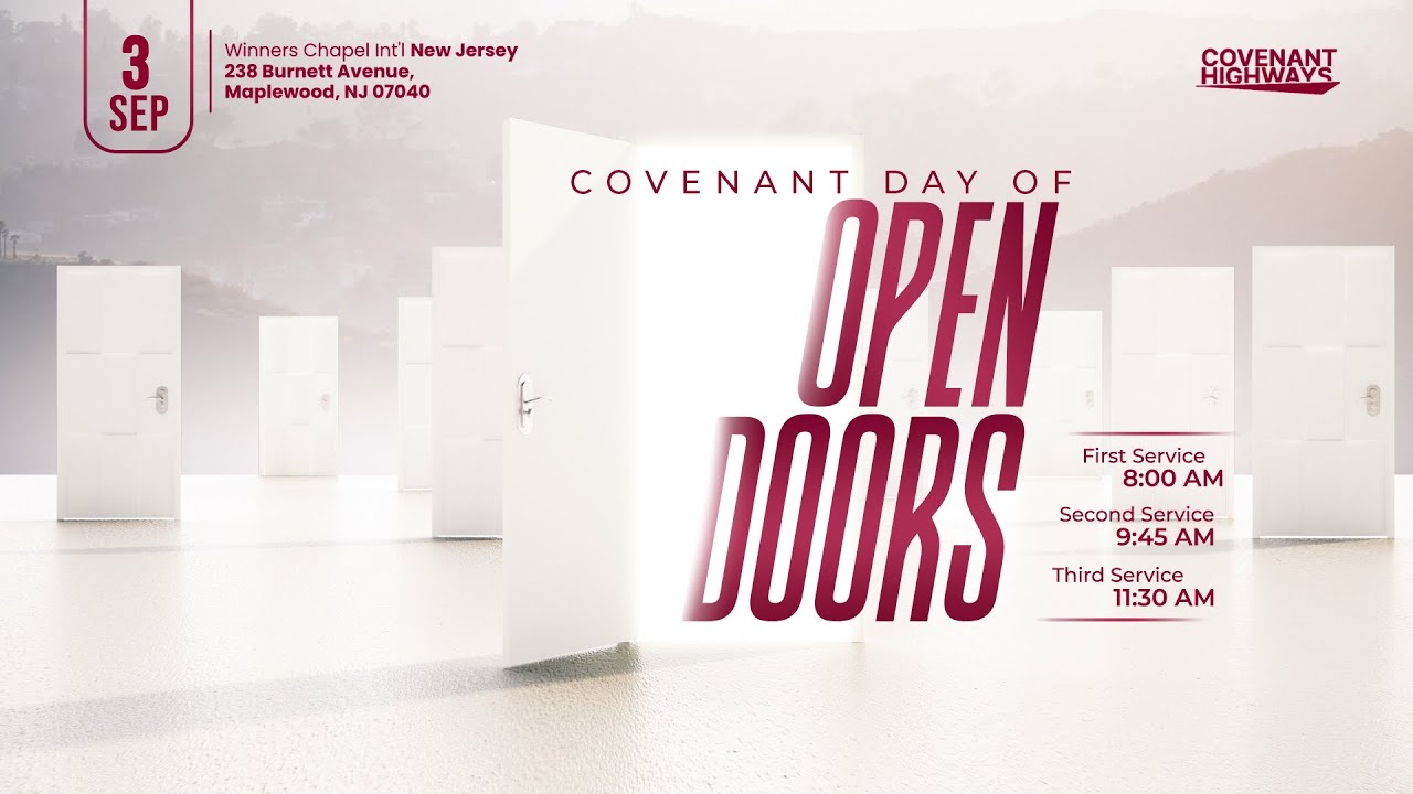 Sunday September 3rd, 2023: Covenant Day of Open Doors Service - YouTube