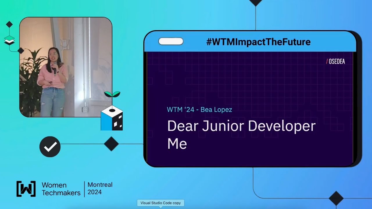 DEAR JUNIOR DEVELOPER ME by Beatrice Lopez Software developer @ Osedea #softskills - YouTube