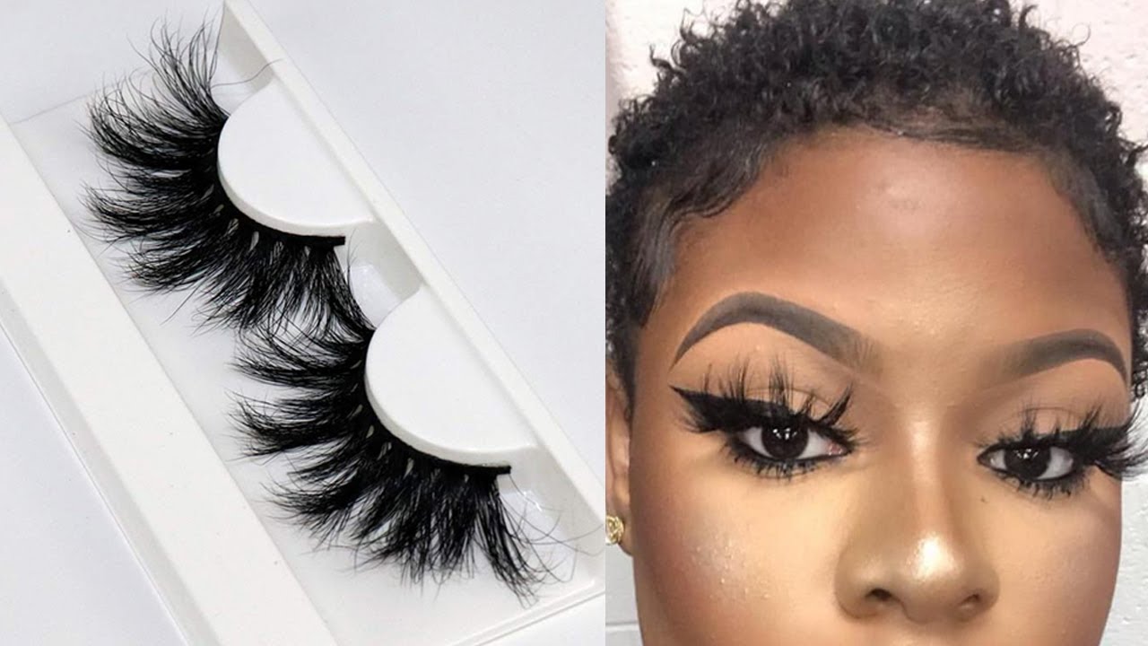 How to Apply 50mm Eye Lashes - Eye Makeup Tutorial For Beginners ...