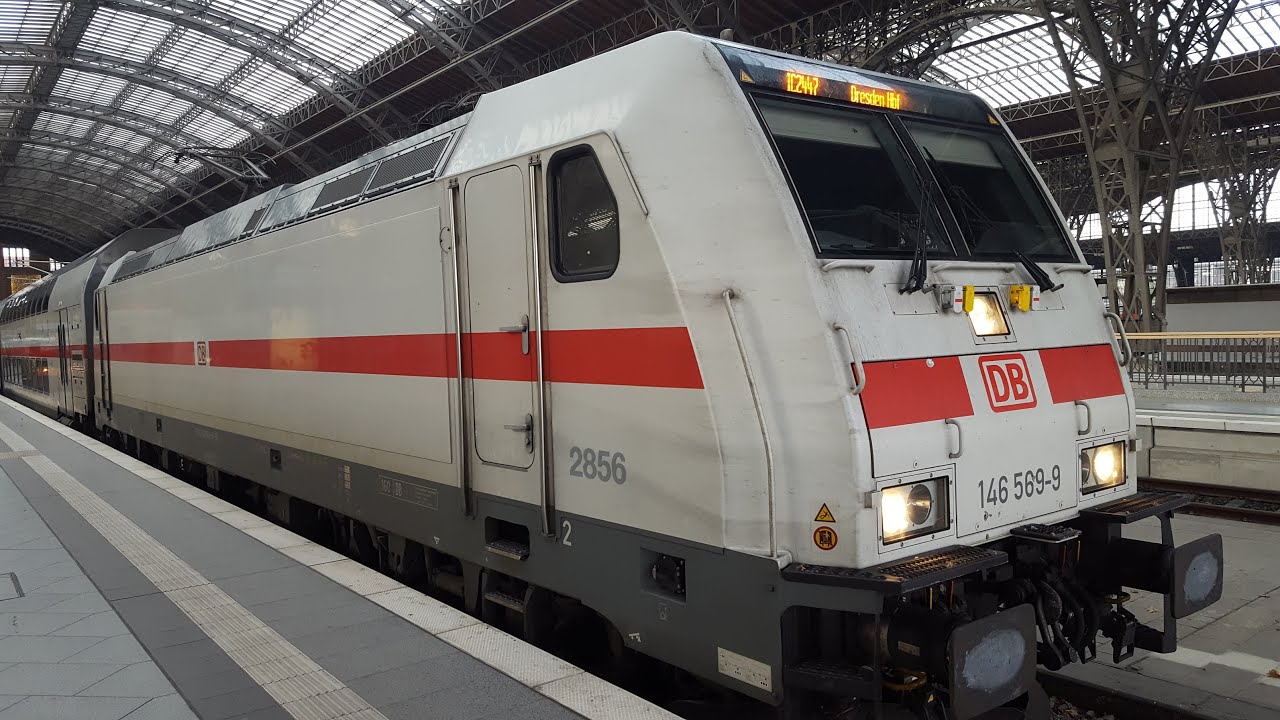 IC 2 in Leipzig Hbf: IC2447 Dresden Hbf - YouTube