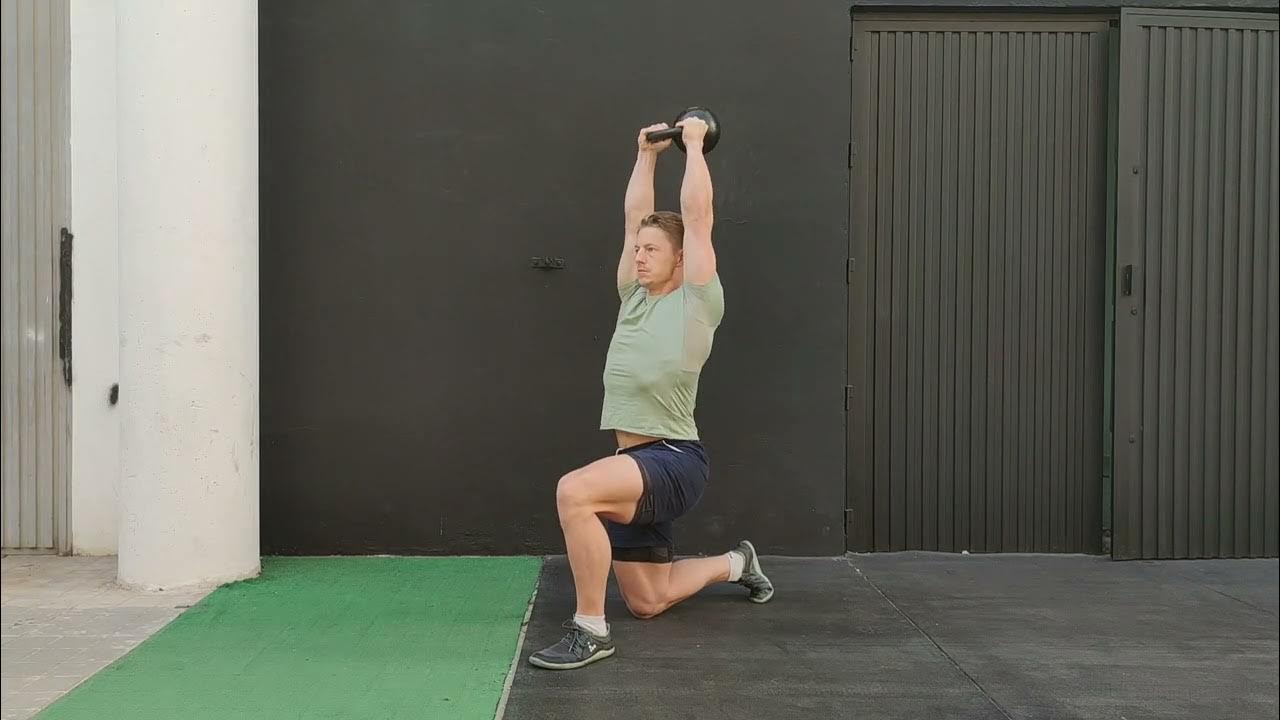 KETTLEBELL TRICEP EXTENSION EXAMPLE - YouTube
