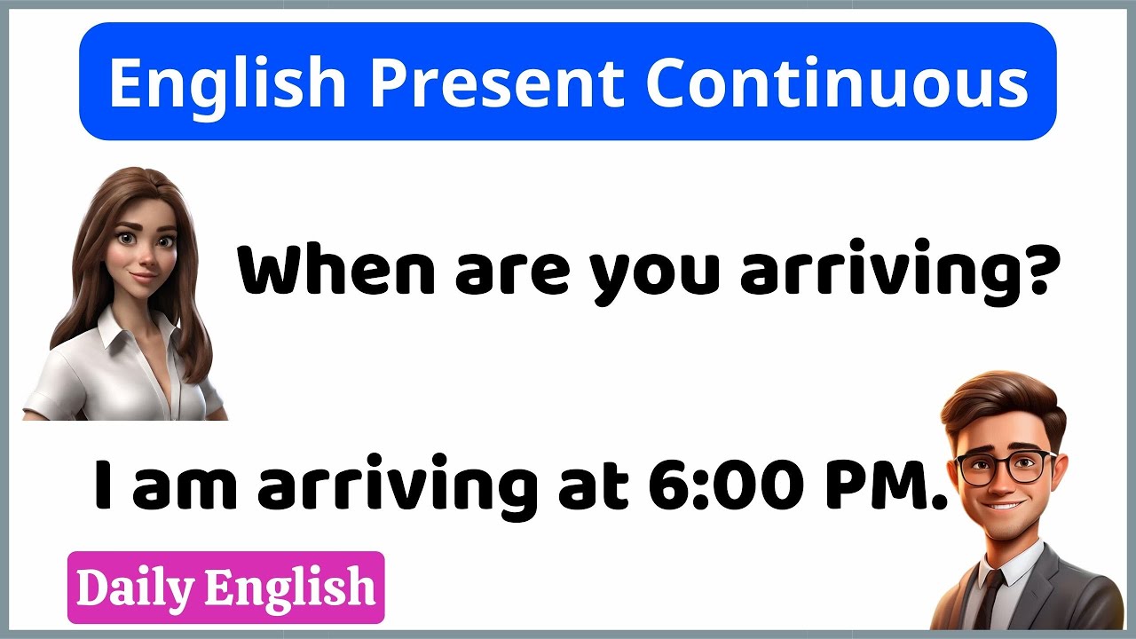 Daily English Speaking Practice: Basic Questions in Present Continuous ...