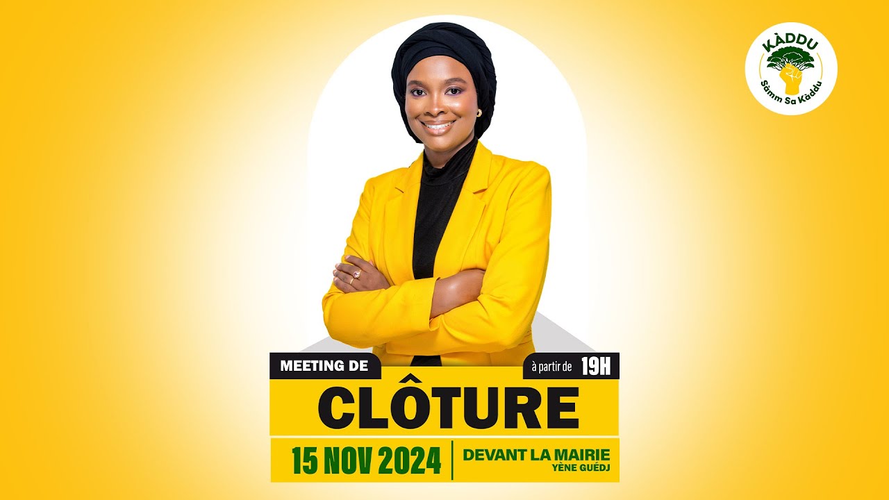 Appel : Meeting de Clôture de la Coalition Sàmm Sa Kàddu : Dr. Maïmouna ...
