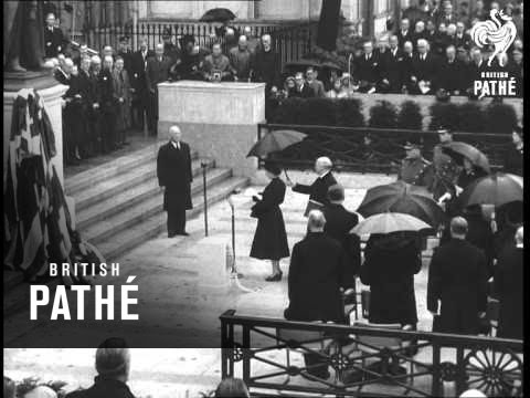 Trafalgar Day And Unveiling Of King George VI Statue (1950-1959) - YouTube