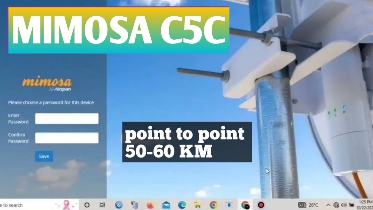 configurar radio mimosa c5c #mimosa - YouTube