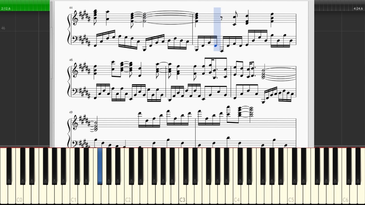 TUTORIAL 【 蝌蚪 Ke Dou Tadpole】Bell 宇田 ( Yu Tian ) Piano by DrewyJin ...