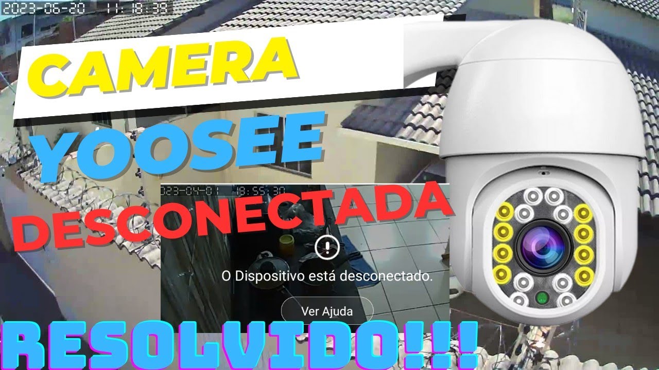 CAMERA IP WIFI YOOSEE DESCONECTADA NÃO GIRA NEM ACENDE RESOLVIDO!!! FONTE OU CABO DE INTERNET ...