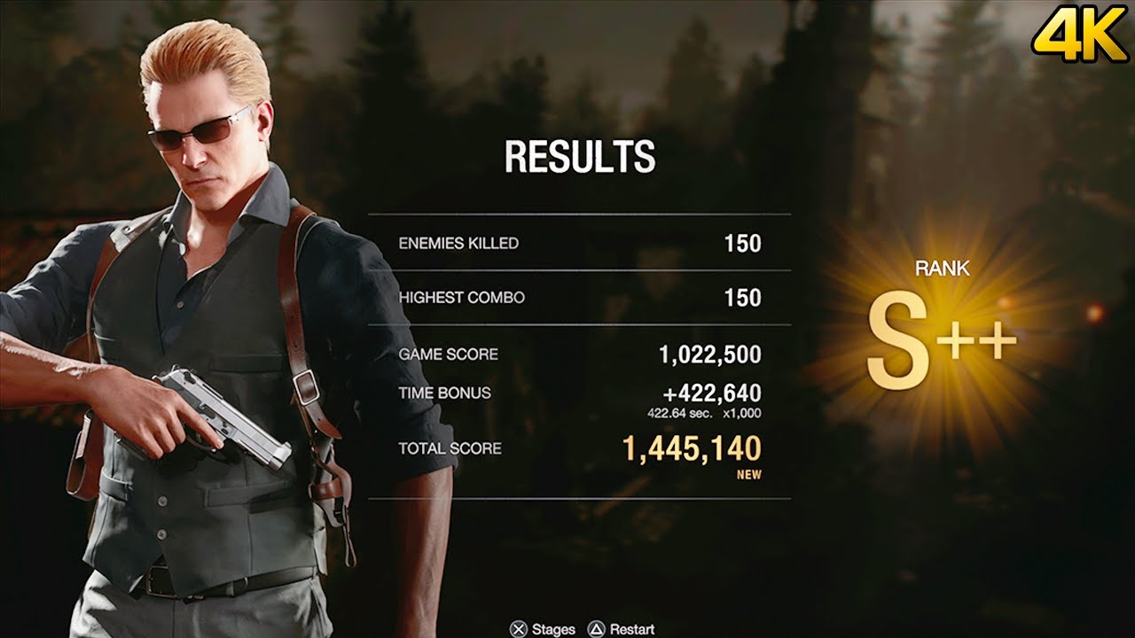 Albert Wesker - The Mercenaries S++ Rank | Resident Evil 4 Remake ...