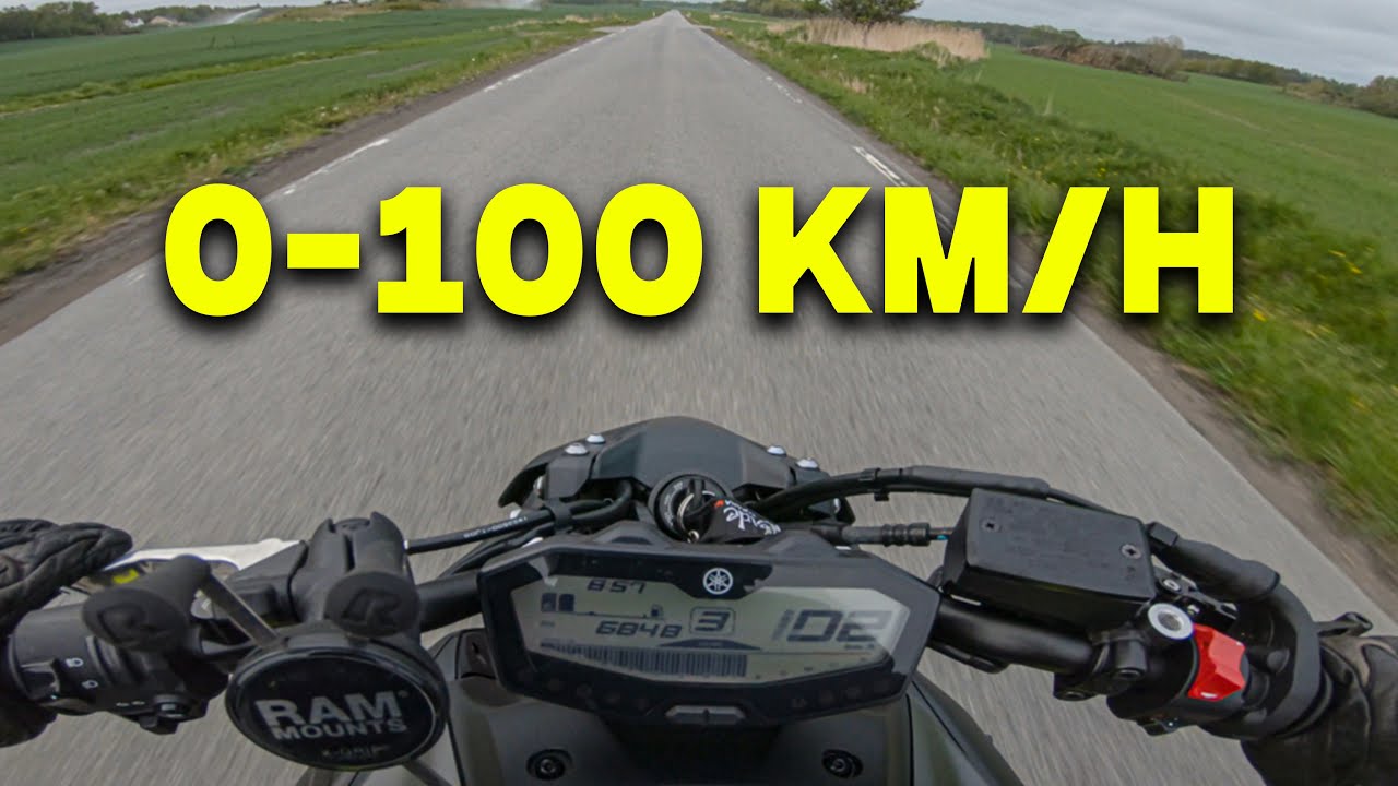 YAMAHA MT-07 | 0-100 KM/H | 34KW/A2 - YouTube