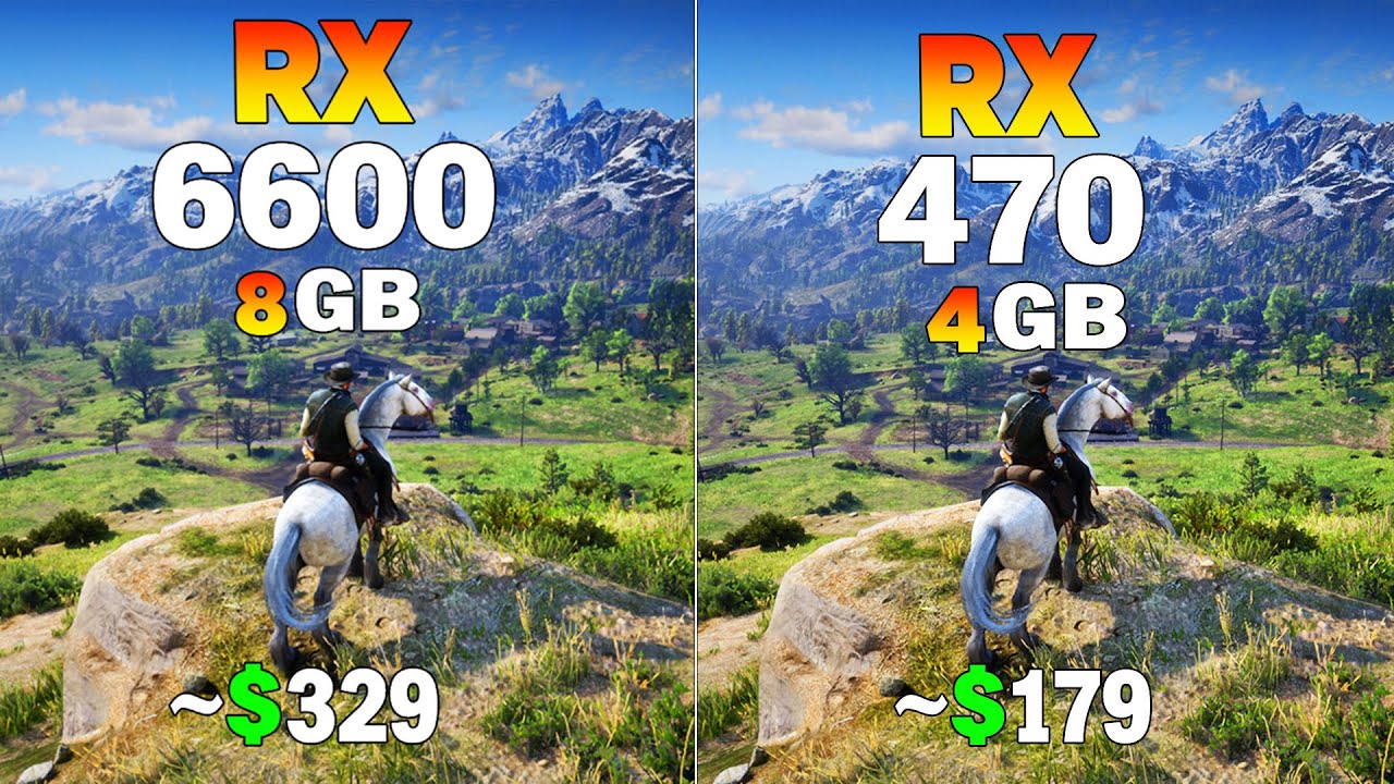 RX 6600 vs RX 470 - Test in 8 Games - YouTube