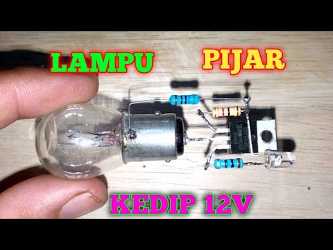 CARA MEMBUAT LAMPU KEDIP 12V - YouTube