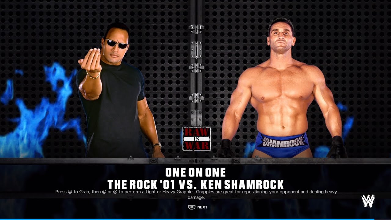 WWE 2K24 | The Rock vs Ken Shamrock ☘️ - YouTube