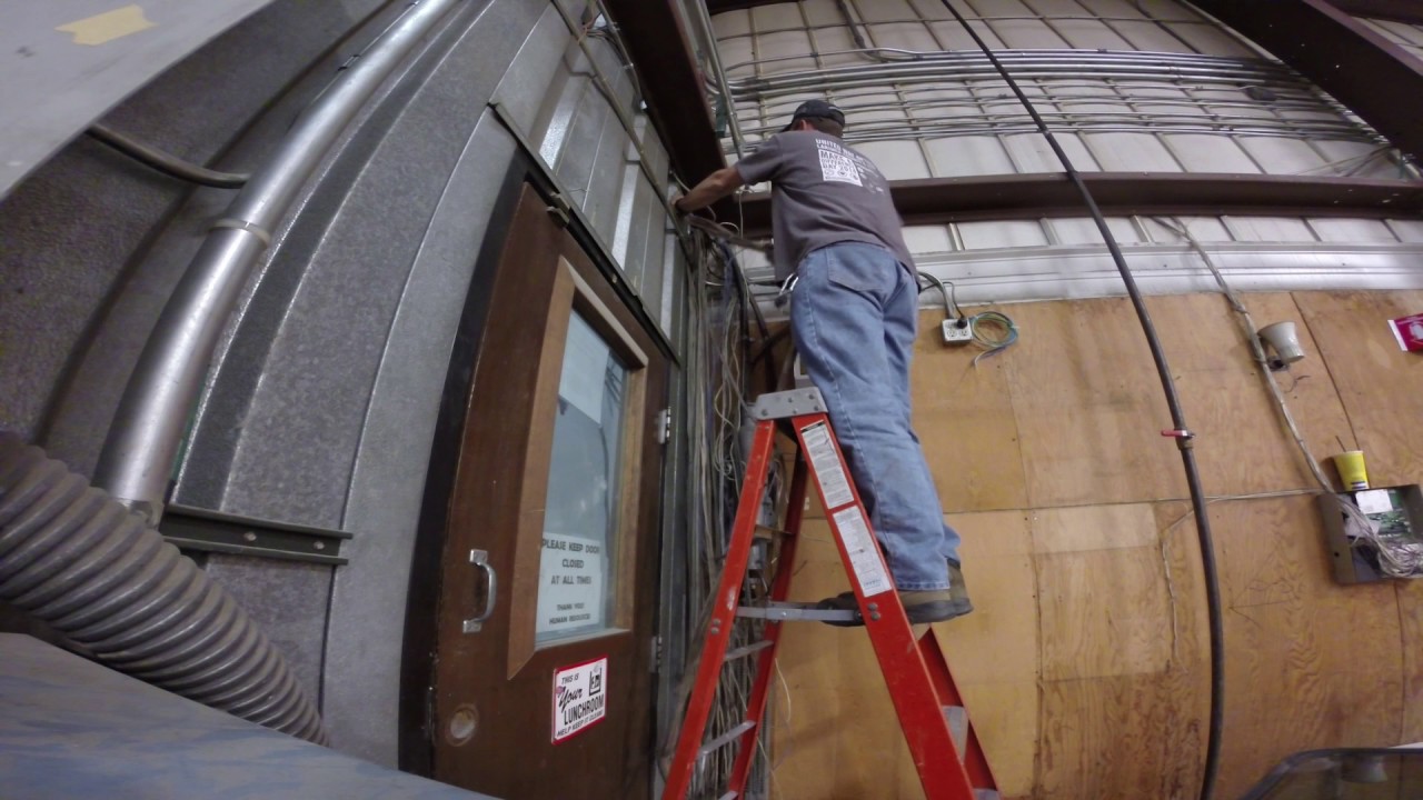 Removing an old Telephone Demarcation point - YouTube