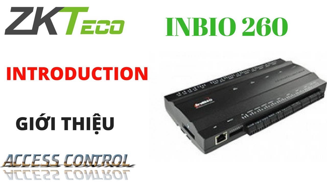 ZKTeco Inbio 260 access controller - YouTube