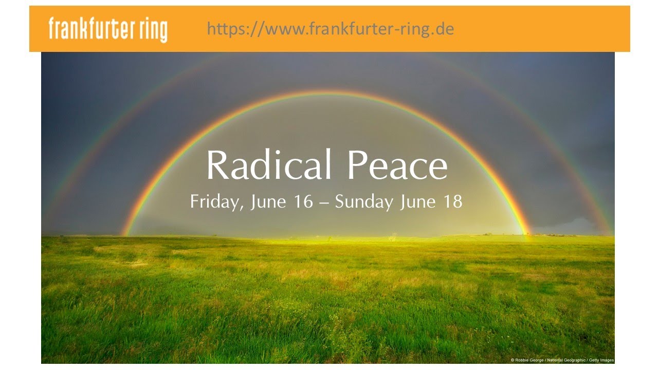Radical Peace Don Joseph Goewey Frankfurter Ring June 16 18 - YouTube