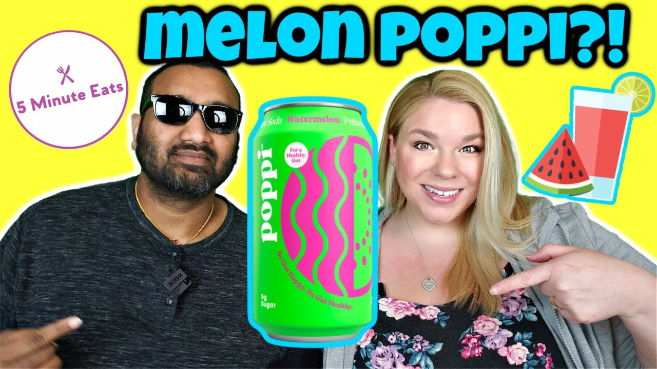 Poppi Prebiotic Soda Watermelon Review - YouTube