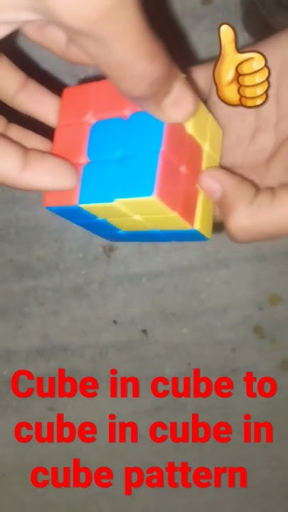 # short how to make cube in cube to cube in cube in cube pattern - YouTube