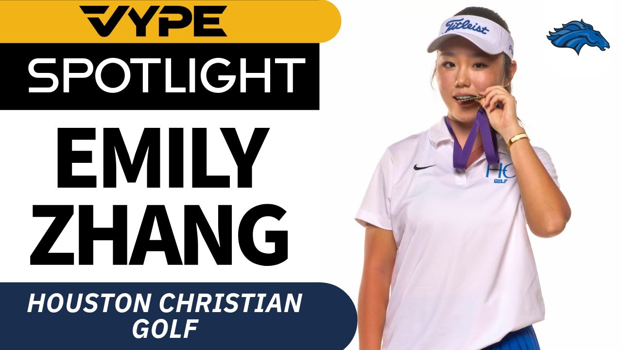 VYPE SPOTLIGHT: Houston Christian Golfer Emily Zhang - YouTube