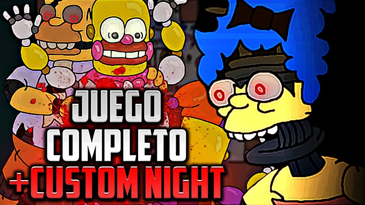 ☝️Fun Times at Homer's 2: JUEGO COMPLETO + CUSTOM NIGHT | FNAF fan game ...