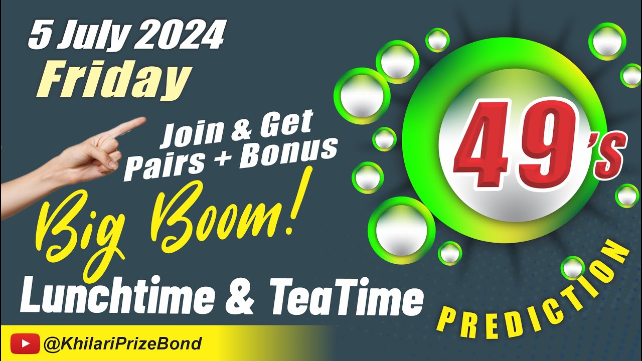 Uk49s lunchtime predictions for today | UK49 Lunchtime Prediction 4 ...