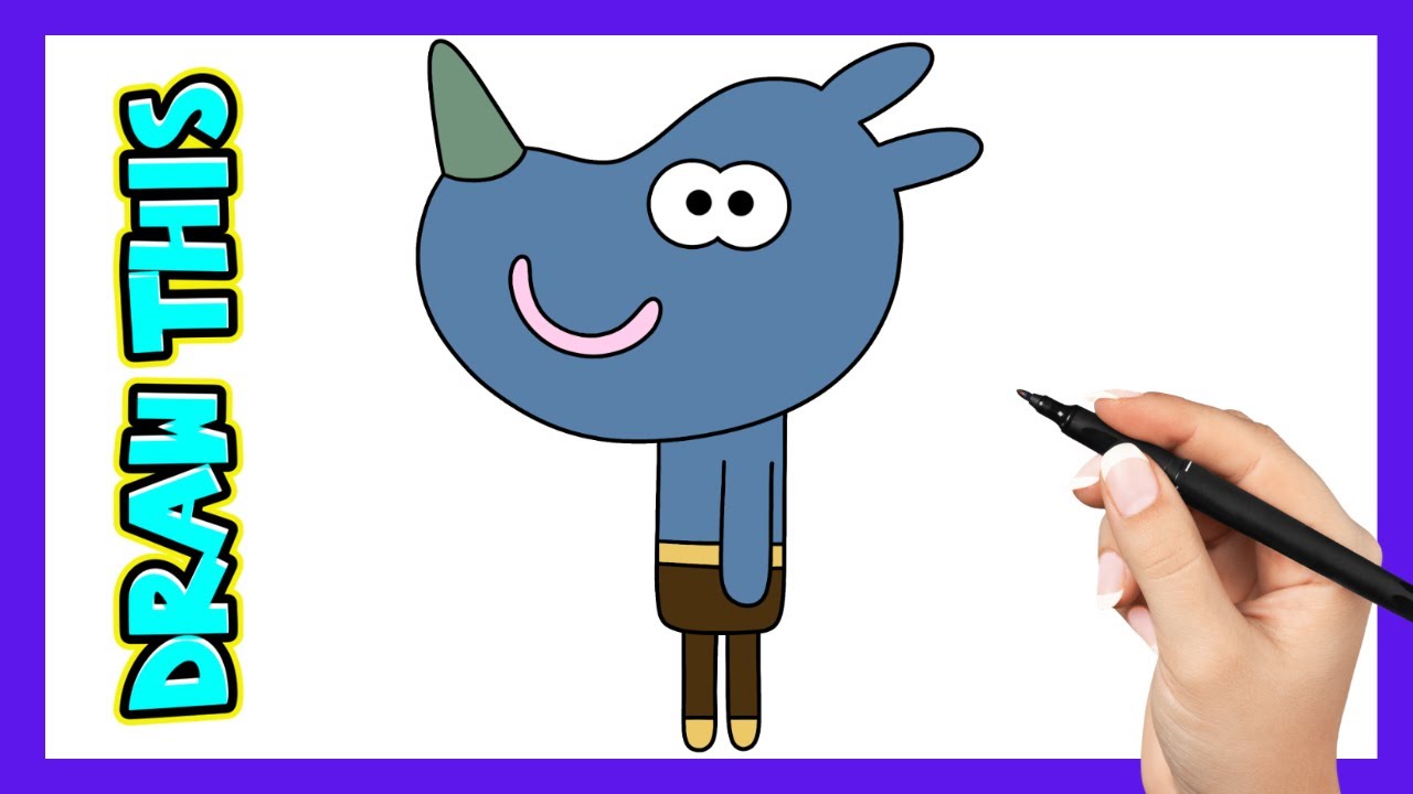 How to draw Tag from Hey Duggee awesome picture - YouTube