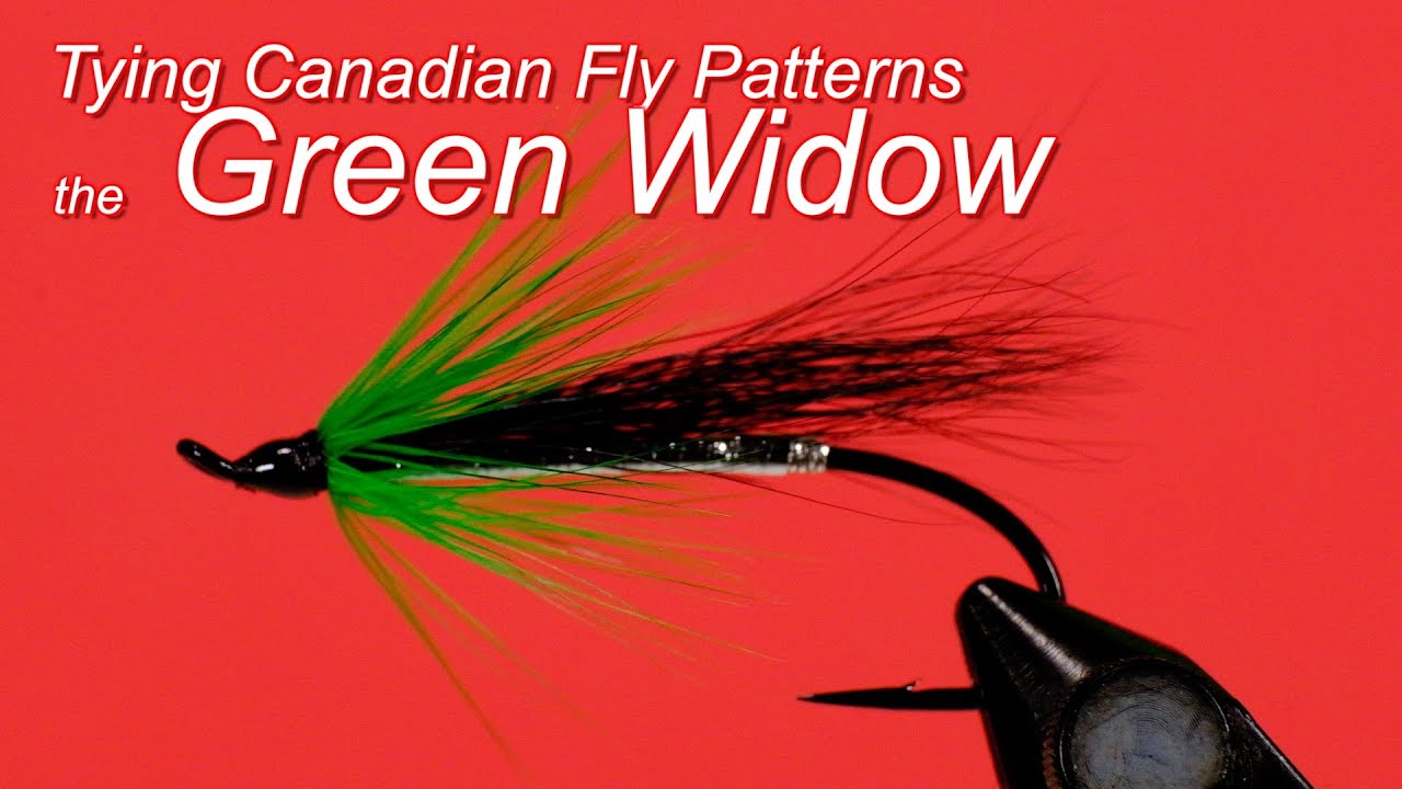 Tying Canadian Fly Patterns: the Green Widow by Marc Madore - YouTube
