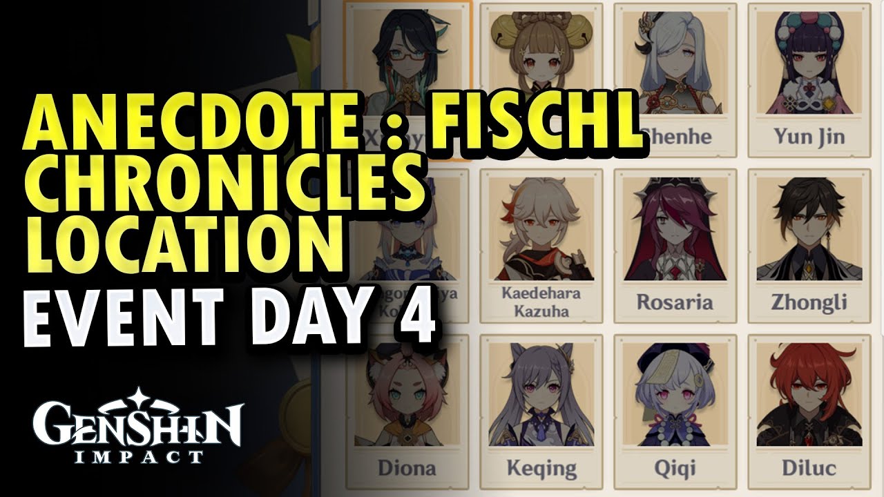 Anecdote Fischl Chronicles Location Event Day 4 | Genshin Impact - YouTube