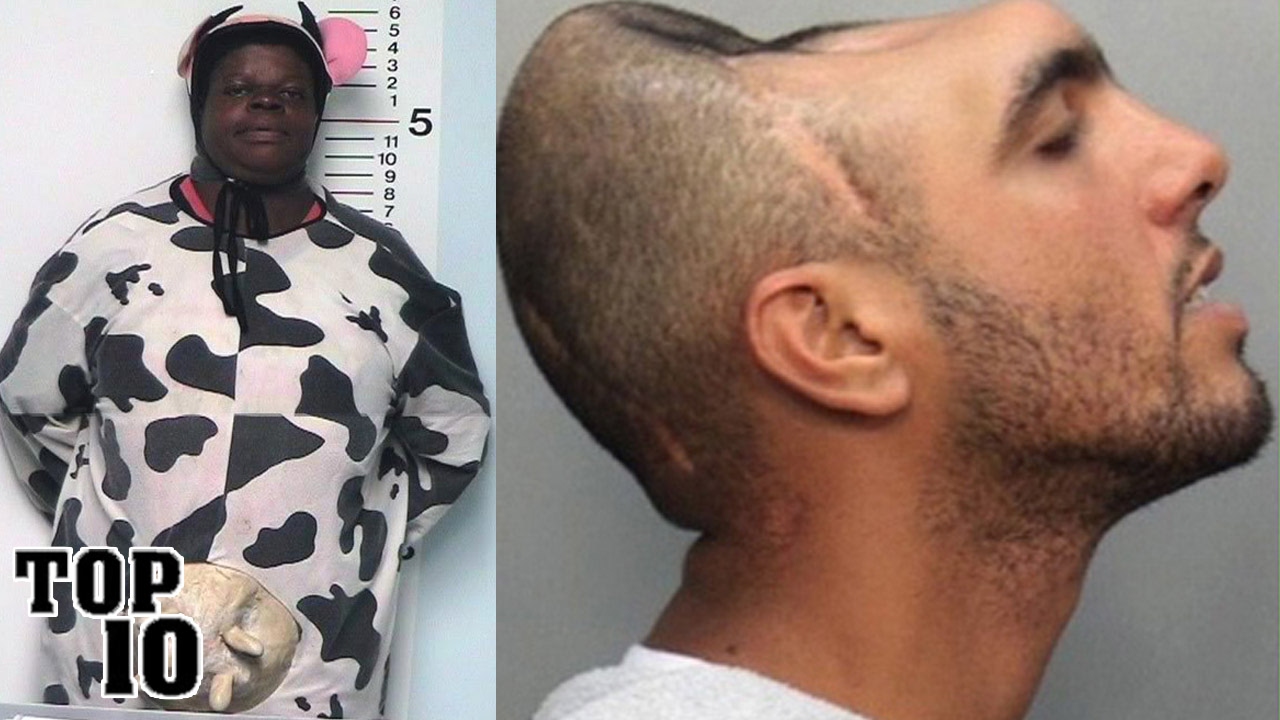 Top 10 Craziest Mug Shots - YouTube