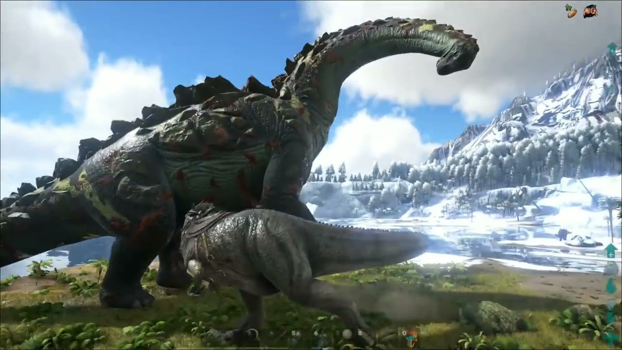 FULL IMPRINT GIGA vs TITANOSAUR | ARK: Survival Evolved | - YouTube