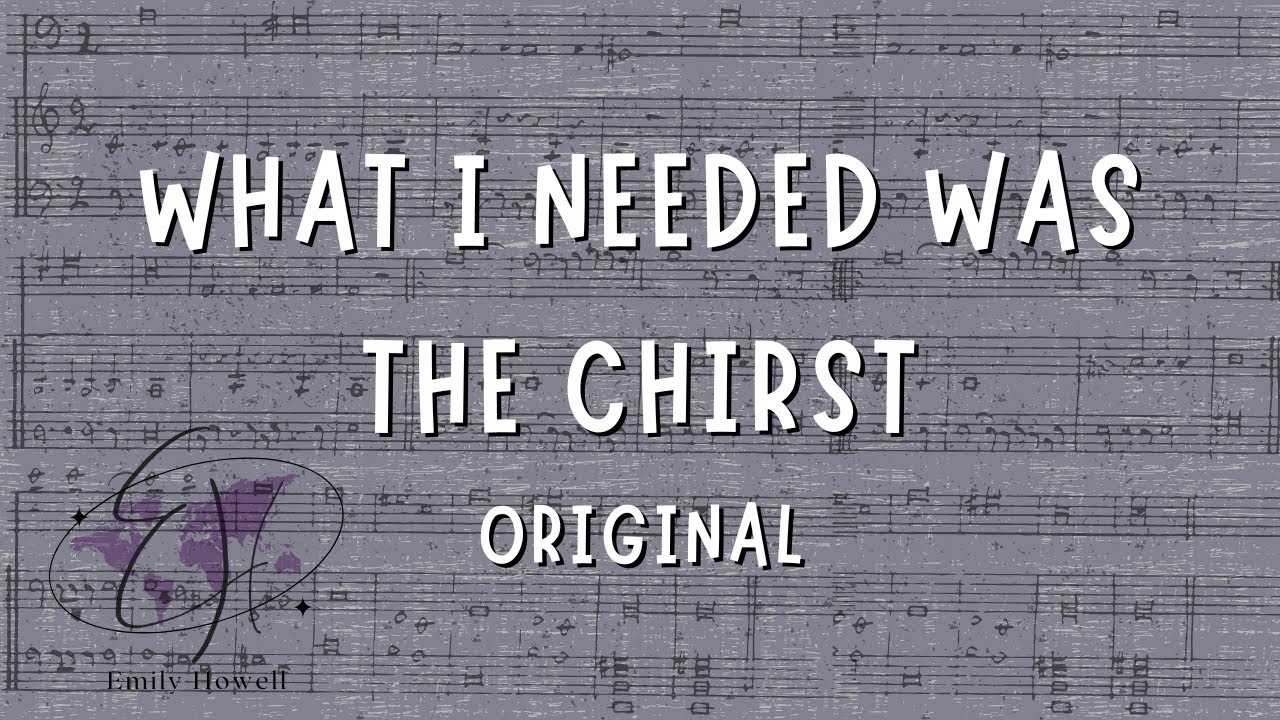 What I Needed Was The Christ - Original // Chase Gillespie - YouTube