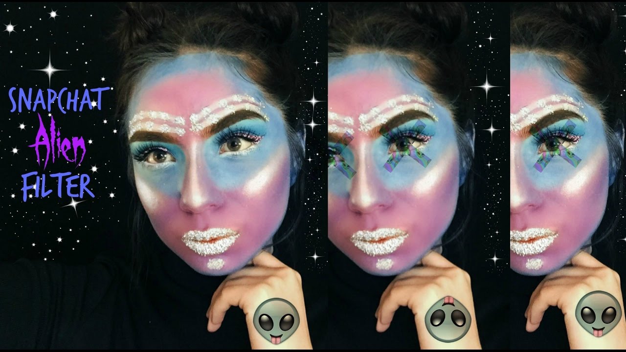 Snapchat Alien Filter Inspired Halloween Makeup Tutorial | Brianna ...