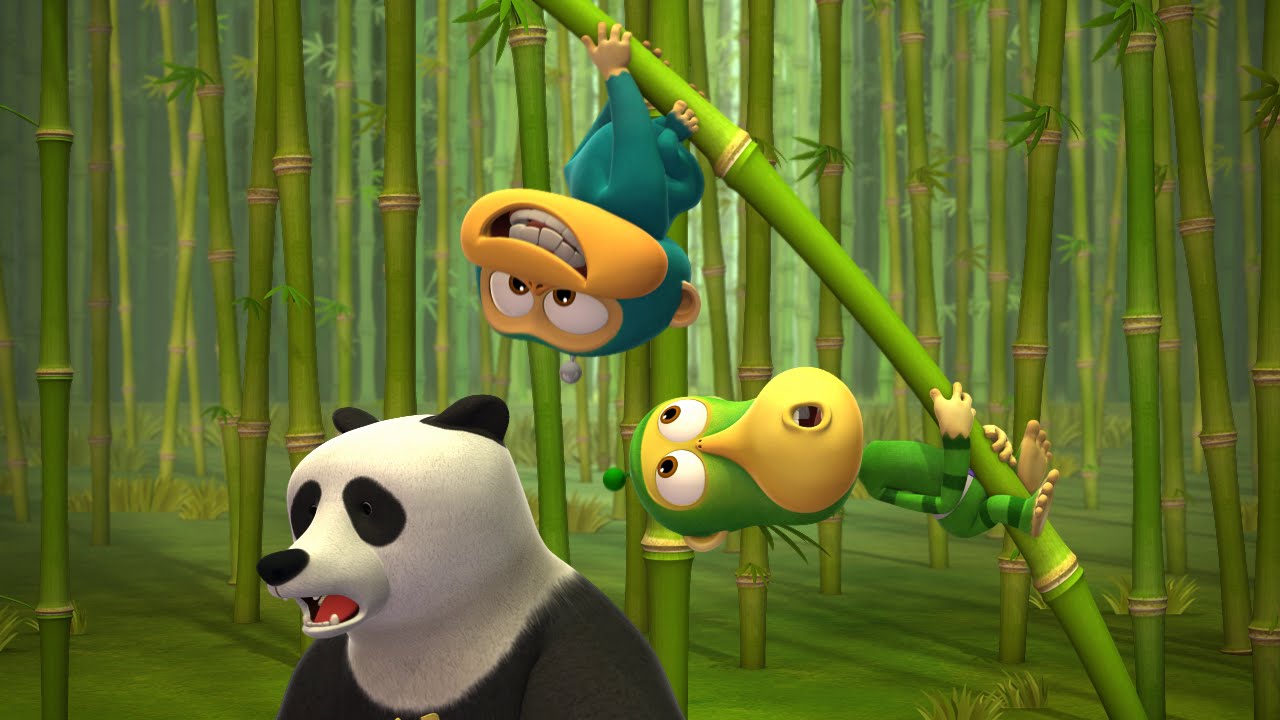 Обезьянки из космоса (Alien Monkeys) - БАМБУК (47 серия) 재미있는 만화 Kartun ...