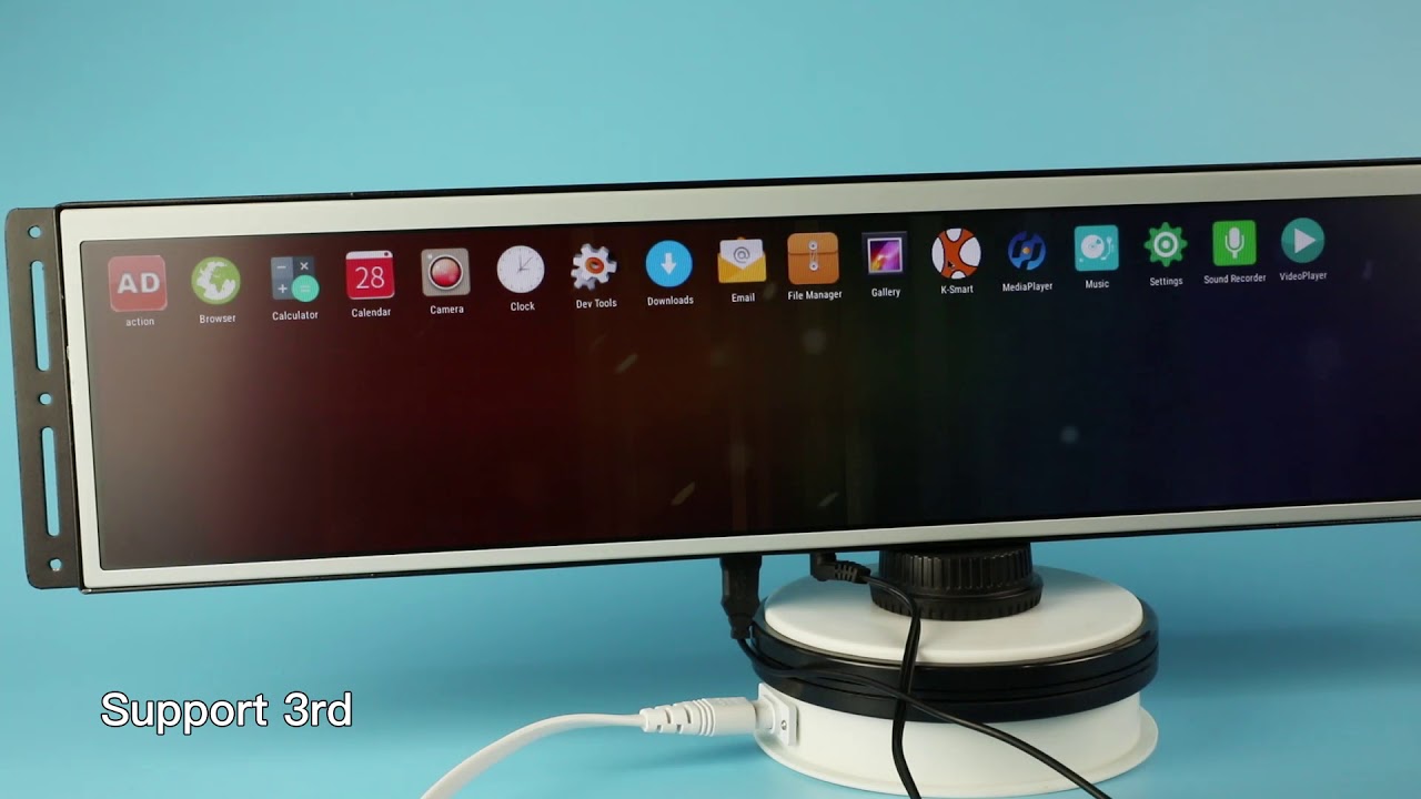 SAD2401KL long Narrow Wholesales Advertising Media Screen - YouTube