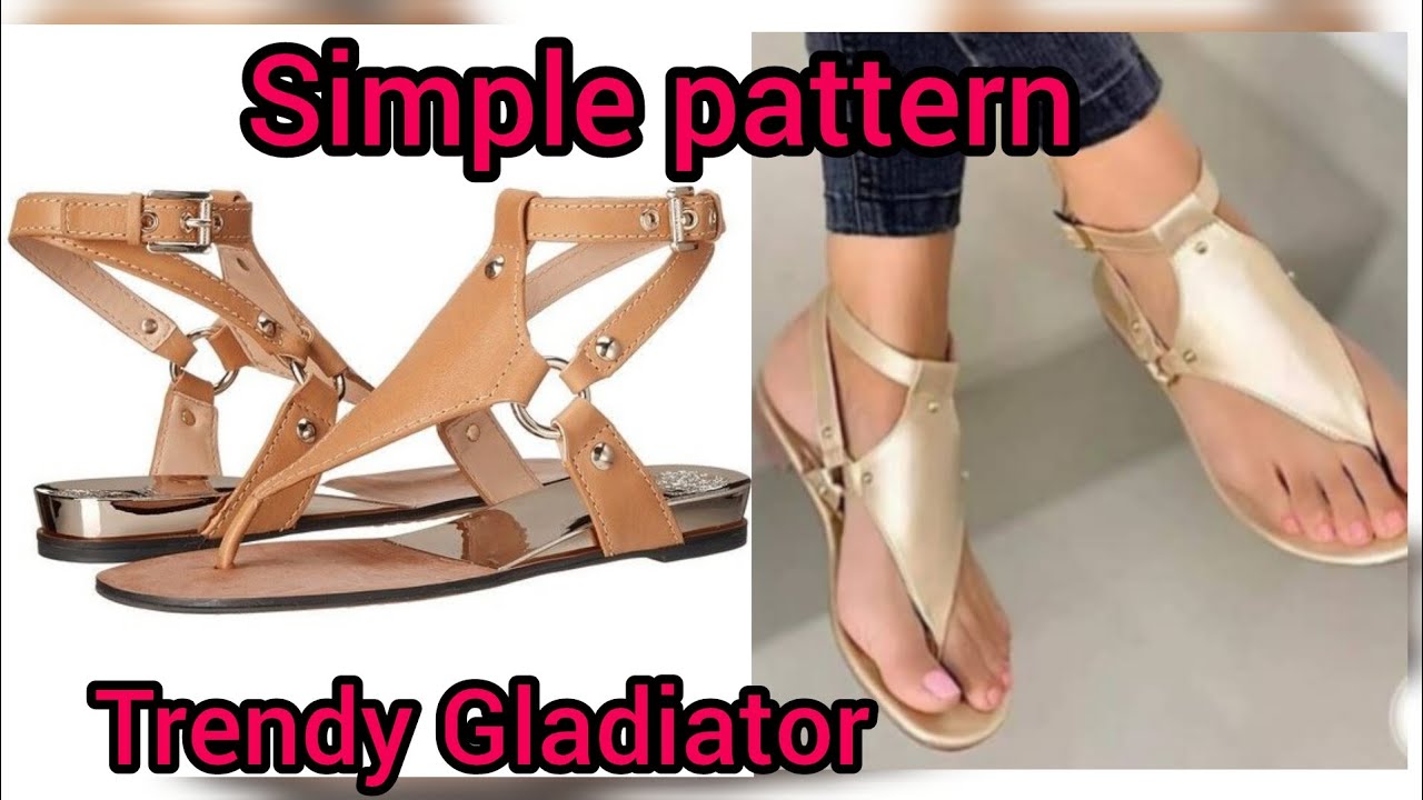 Draft the sandals with with ease. How to make sandals at home easy # ...
