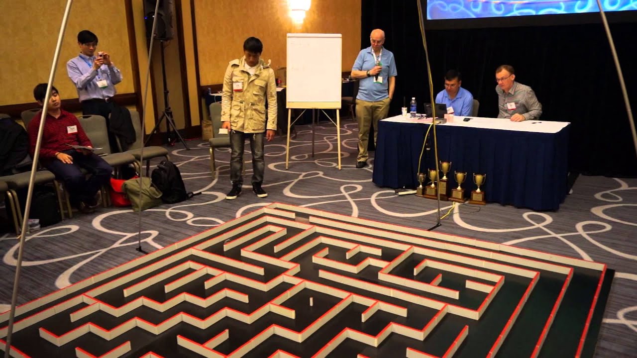 APEC 2013 Micromouse contest - Hulk-2 Searching (1st Prize) - YouTube