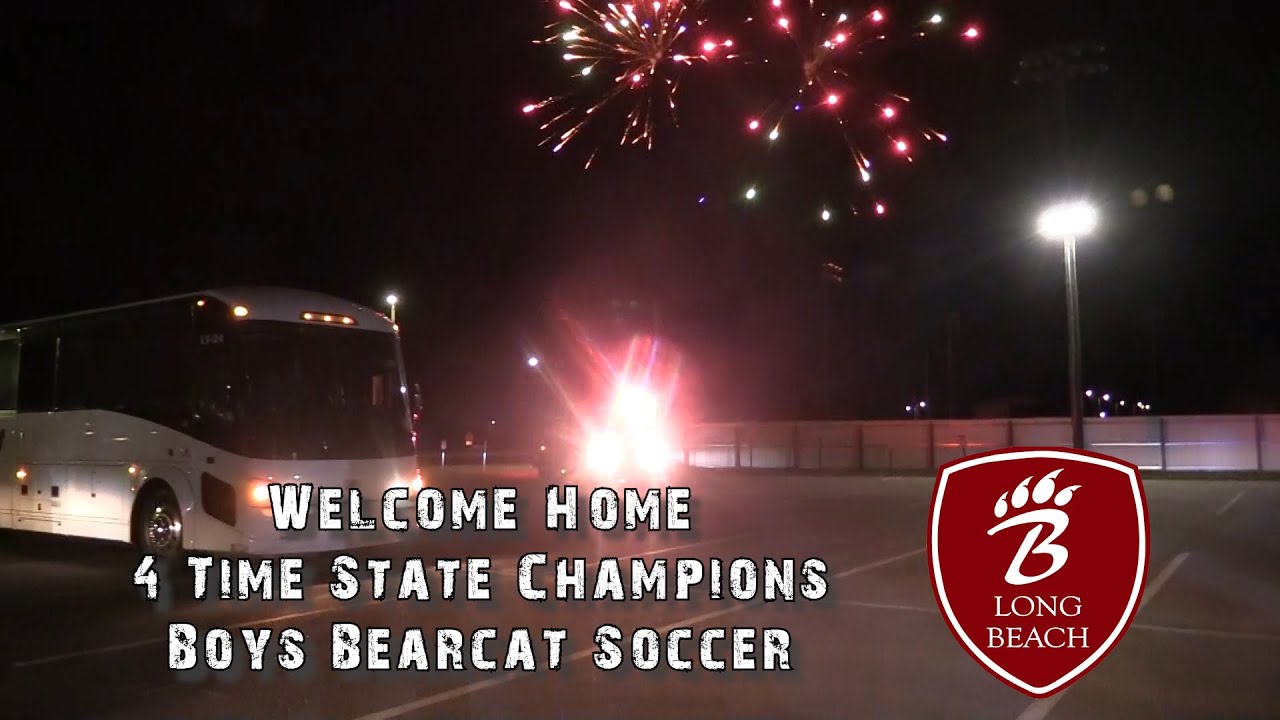 Welcome Home LBHS Boys Soccer 4 Time State Champs - YouTube