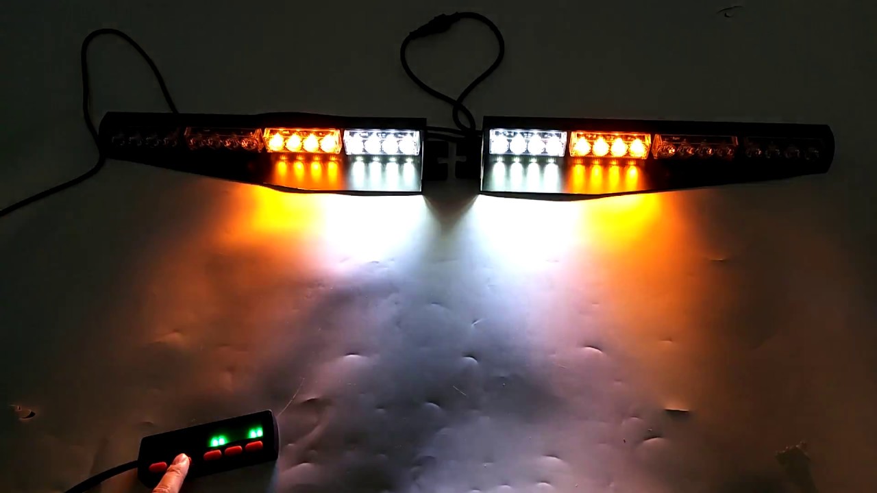 AT2005B-32 LED 34" Emergency Visor Strobe Split Mount Deck Dash Light ...