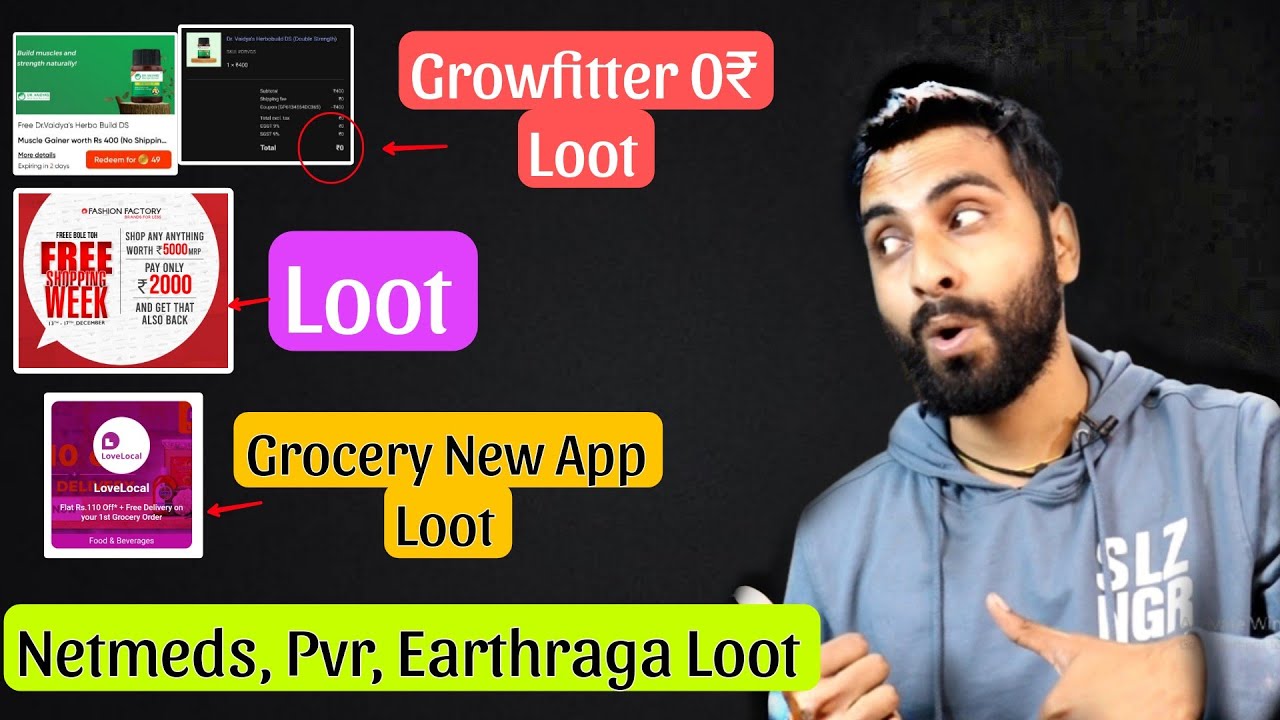 Growfitter Rs.0 Loot Offer, Fashion Factory Free Shopping Week ...