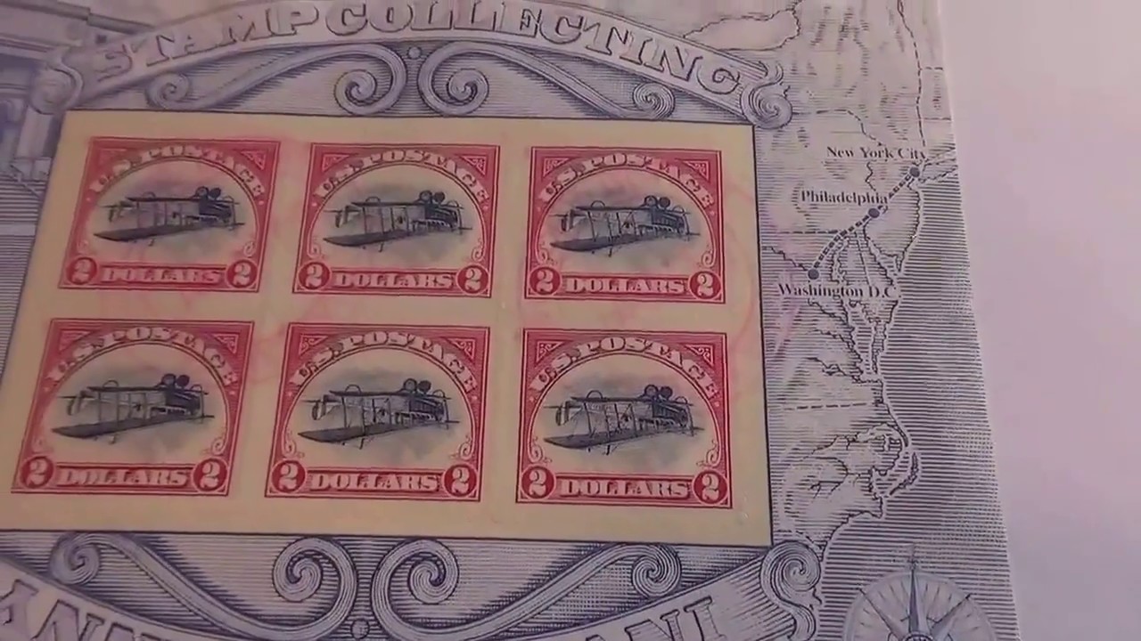 Inverted Jenny 6 Pack Stamps - YouTube