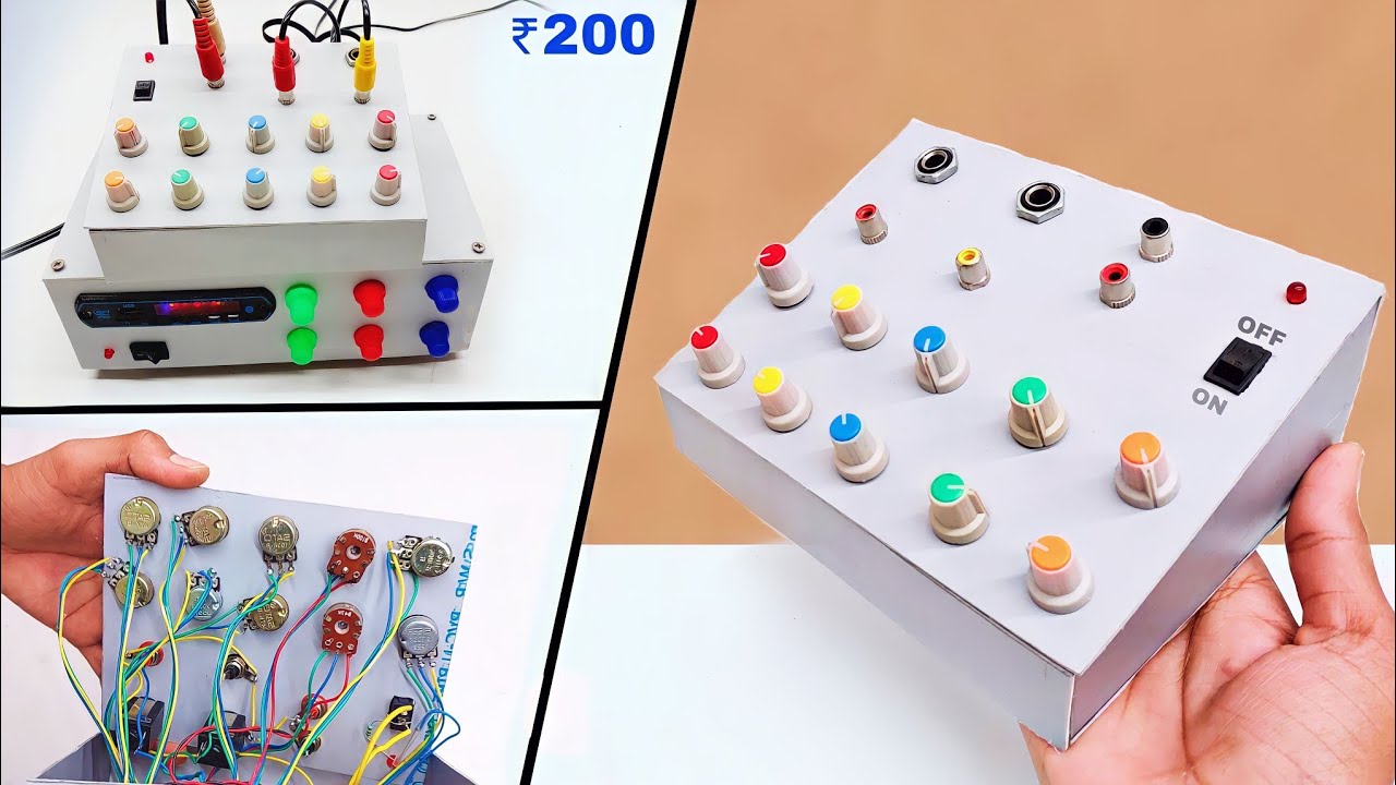 How to make Dj Mixer at home | Homemade DJ Mixer | Mono / Stereo - YouTube