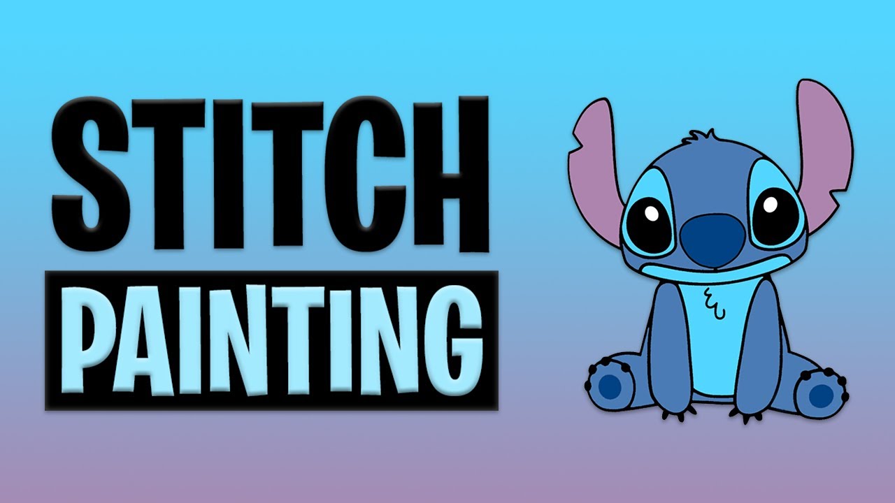 STITCH Acrylic Painting | Drawing Timelapse | Disney Cartoon | Draw ...