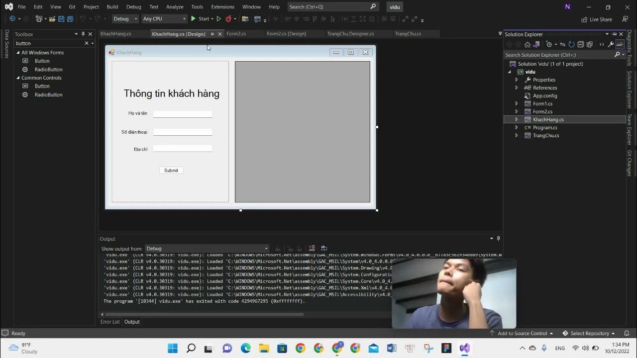 Cách thêm cập nhập dữ liệu vào datagridview winform - YouTube