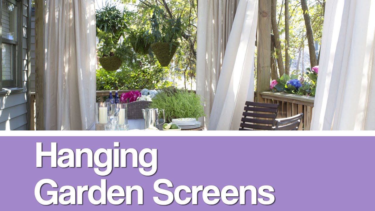 How To Get Backyard Privacy Using Hanging Baskets | HGTV - YouTube